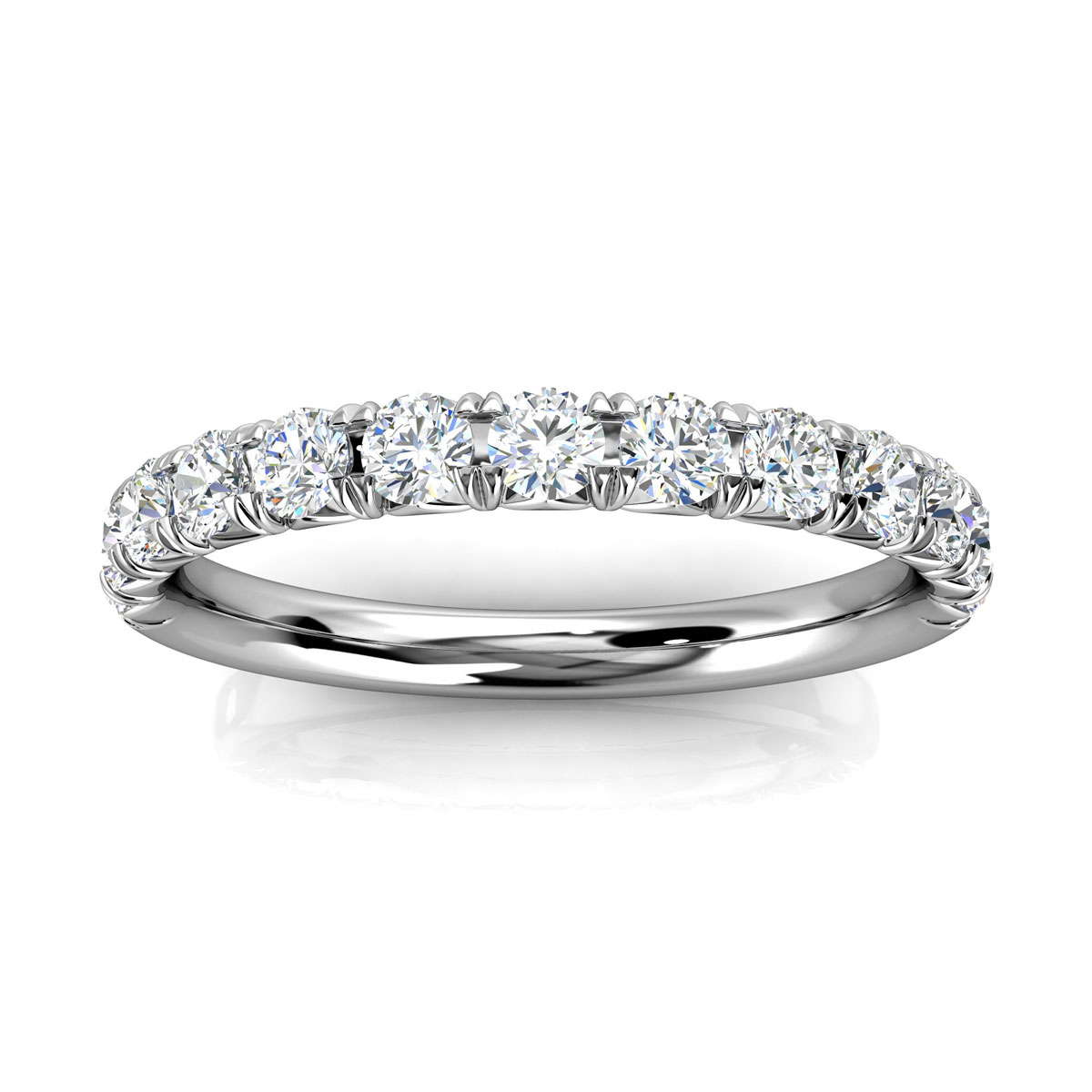 18K White Gold Voyage French Pave Diamond Ring (1/2 ct. tw) | The Art ...