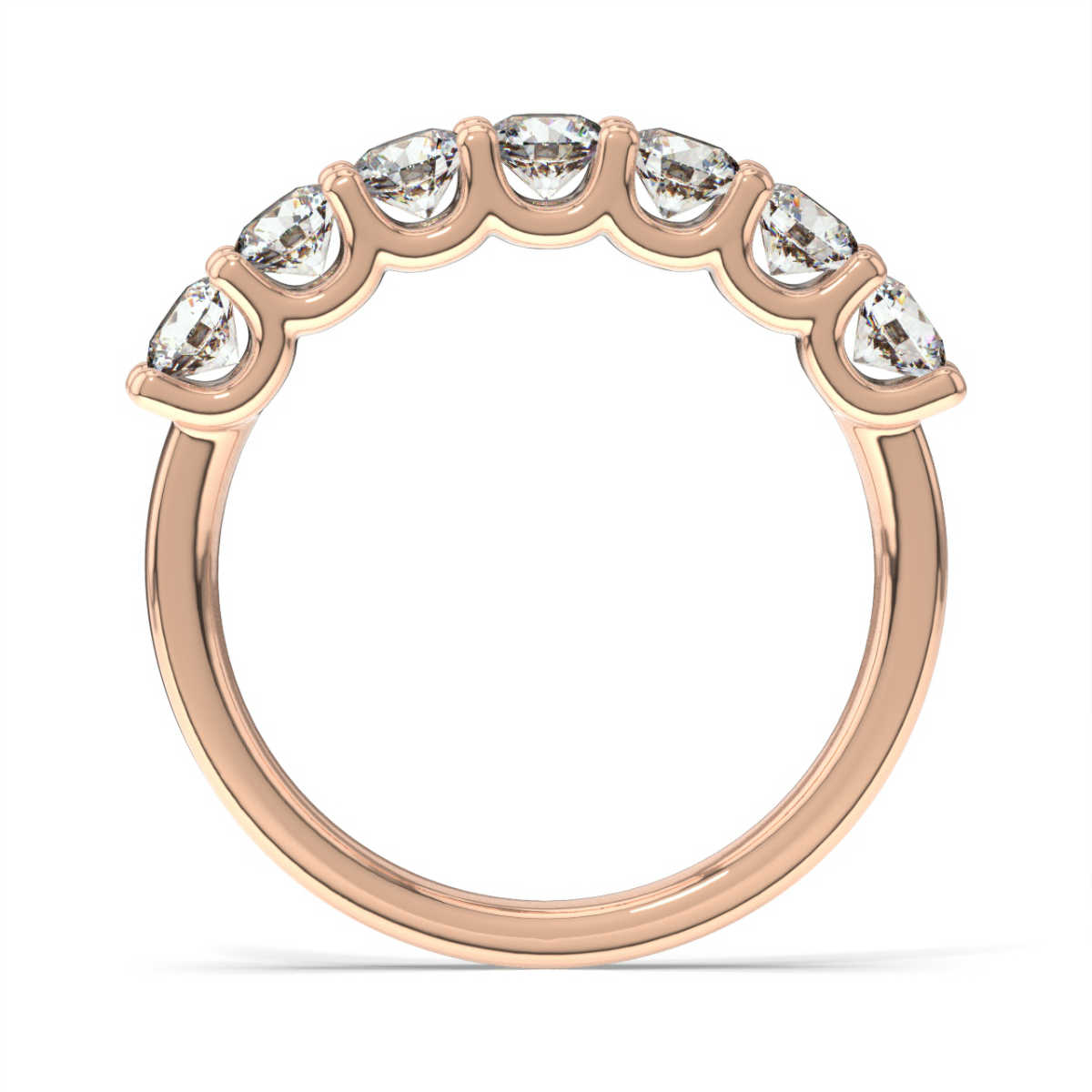 18K Rose Gold Pavia "U" Lab Grown Diamond Ring (1 ct. tw) | The Art Of ...