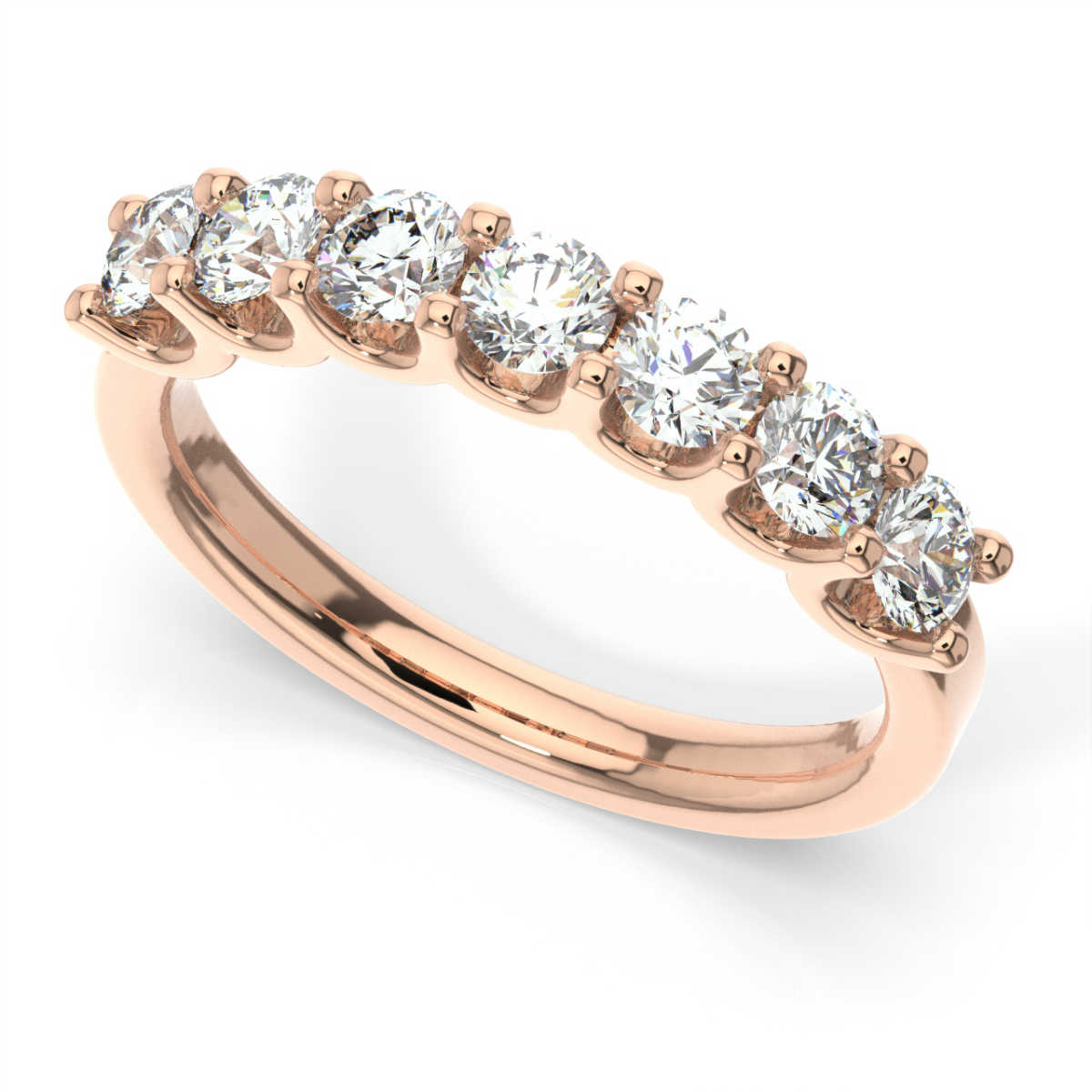 18K Rose Gold Pavia "U" Lab Grown Diamond Ring (1 ct. tw) | The Art Of ...